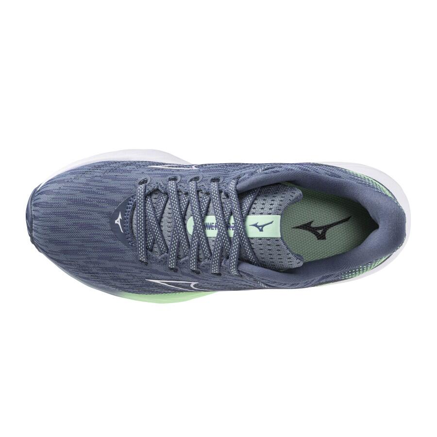 Wave Rider 28 W Grå/Vit 8 Säsongens färger - Bästsäljare! - Mizuno Sverige